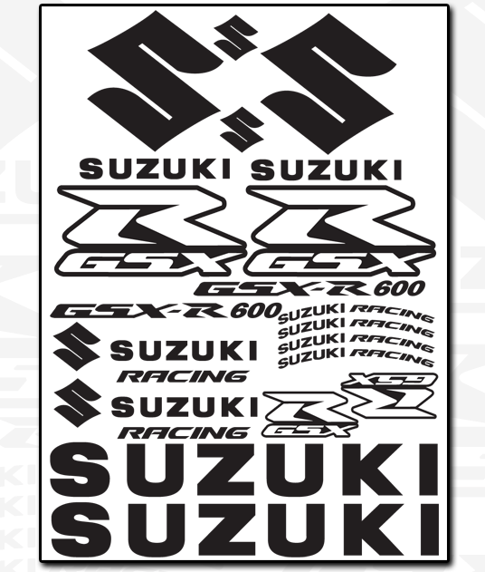 SUZUKI Decal Sheet – MOTOINKZ